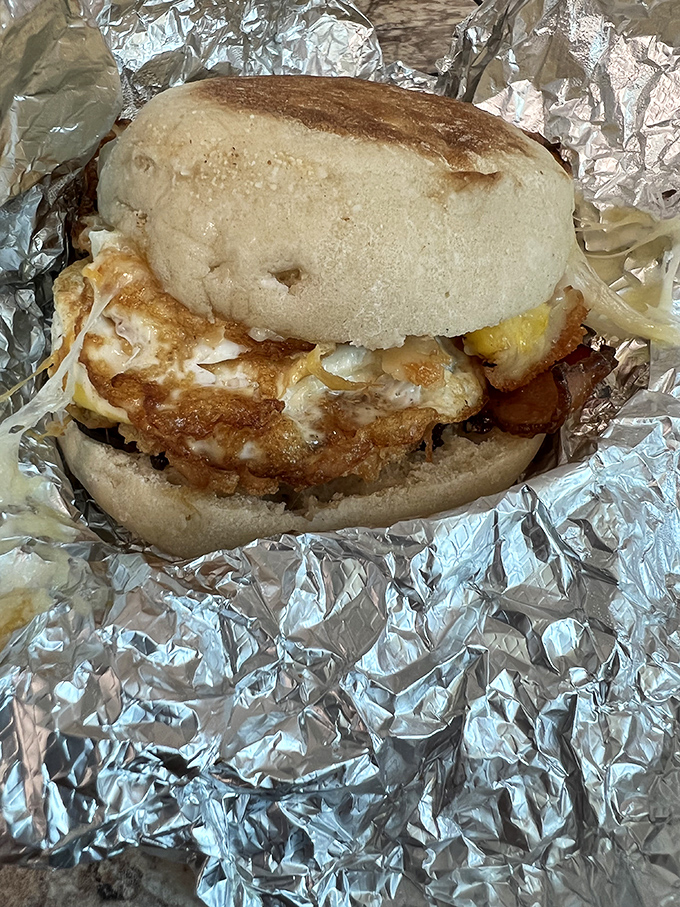 Breakfast perfection captured in one handheld package &ndash; the morning sandwich that makes getting out of bed worthwhile even in Vermont winters.