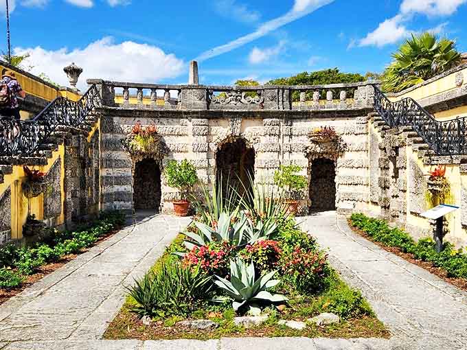 Hidden pathways and stone alcoves create secret garden moments where whispered conversations feel deliciously conspiratorial.
