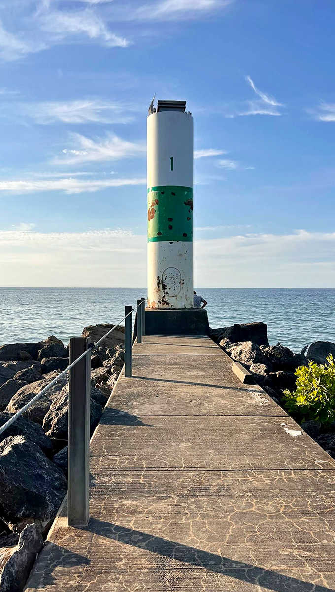 Standing sentinel since 1829, Geneva's lighthouse has guided generations of sailors and collected countless sunset selfies from admiring visitors.