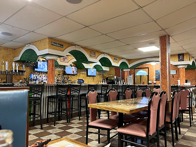 Another angle reveals more of the restaurant's charming interior, where every corner offers a new visual treat and conversation starter.