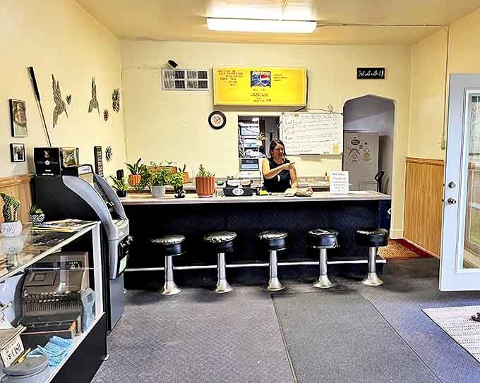 The heart of Joe's operation &ndash; where orders are taken, stories are shared, and pasty perfection is served with a side of Upper Peninsula warmth.