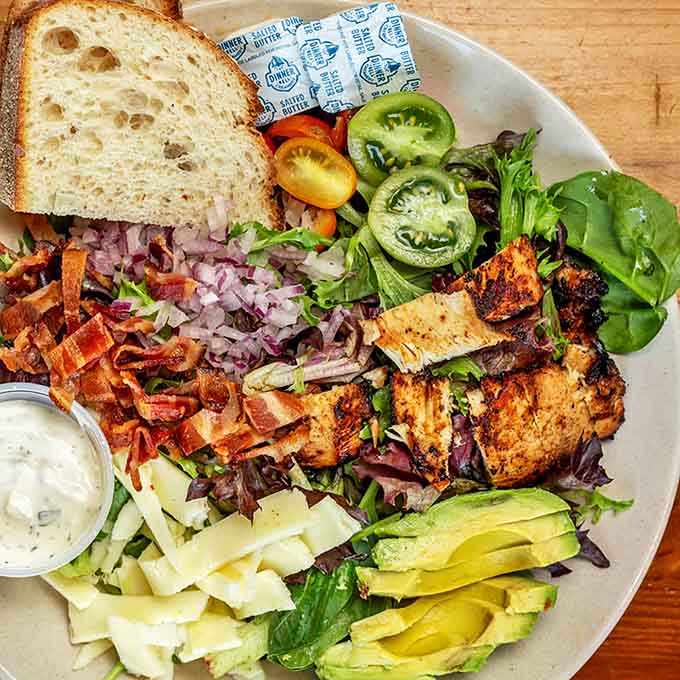 A colorful masterpiece of textures and flavors &ndash; proof that Katzinger's excels beyond the sandwich realm into salad superstardom.
