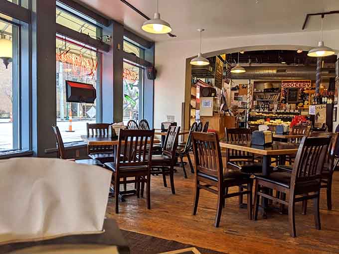 More cozy dining space where countless sandwiches have met their delicious fate at the hands of happy customers.