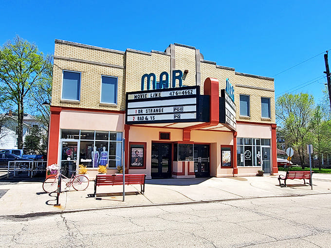 The Mar Theatre's classic marquee has been lighting up Wilmington nights since 1937, making movie magic for generations.