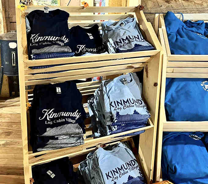 The gift shop offers modern souvenirs of your old-timey adventure &ndash; because nothing says "I appreciated historical hardship" like a comfy t-shirt.