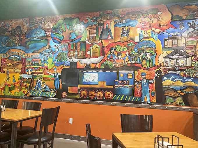 This vibrant mural tells Yuma's story in colors bright enough to compete with the food for your attention, and that's saying something.