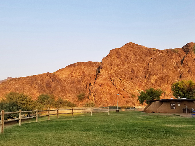 As the sun bids farewell, it paints the mountains in golden hues, transforming the everyday into something magical at River Island.