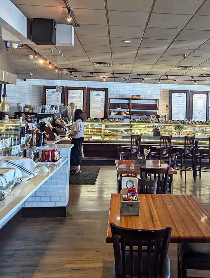 The bakery counter gleams with promise, displaying treats that make decision-making both difficult and delightful in equal measure.