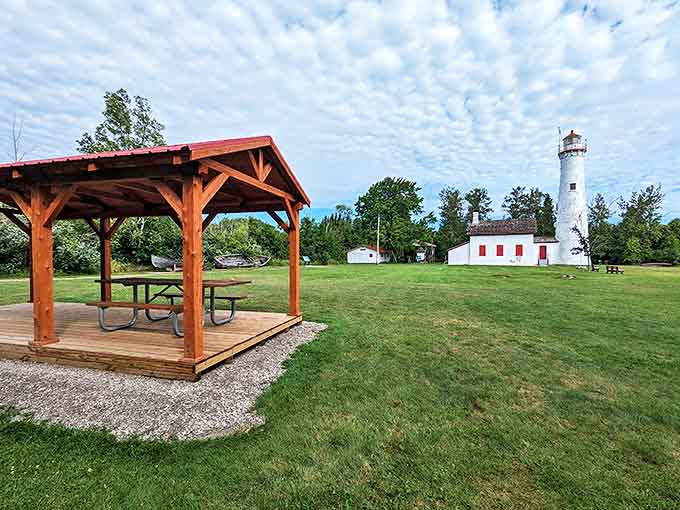 This charming pavilion offers the perfect spot for a picnic with a view&mdash;sandwich taste rating: 10/10 when eaten here.