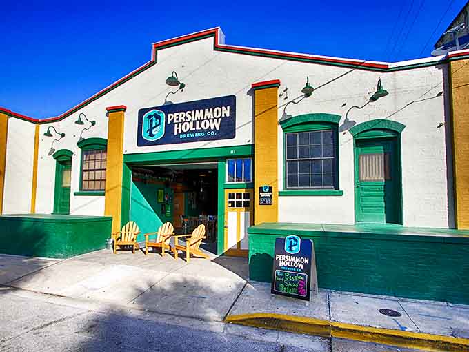 Persimmon Hollow Brewing Company brings craft beer culture to historic digs, proving old buildings and new brews make perfect companions.