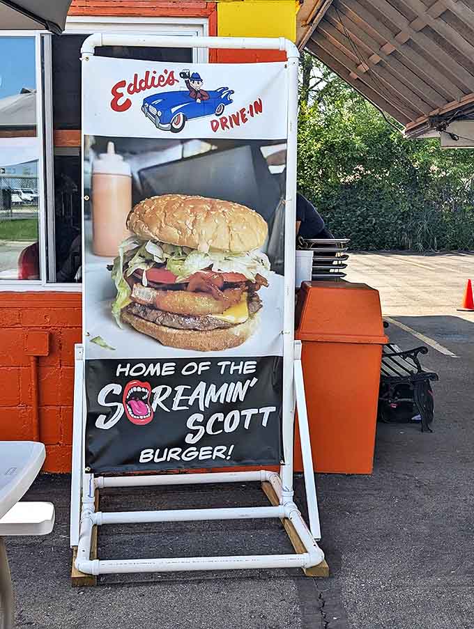The legendary burger that's earned its own signage &ndash; not just a meal, but a rite of passage for Michigan food enthusiasts.