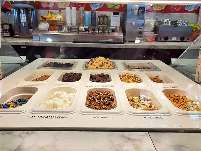 Decision paralysis never looked so delicious &ndash; a buffet of possibilities that turns ice cream into personal expression.