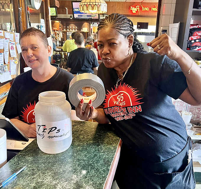 The heart and soul of Sunrise Inn, dedicated staff members who treat every customer like family while keeping the tip jar full and spirits high.