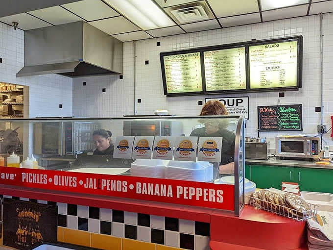 Where sandwich dreams come true! The counter at Stewie's is command central for creating edible masterpieces that keep locals coming back for more.