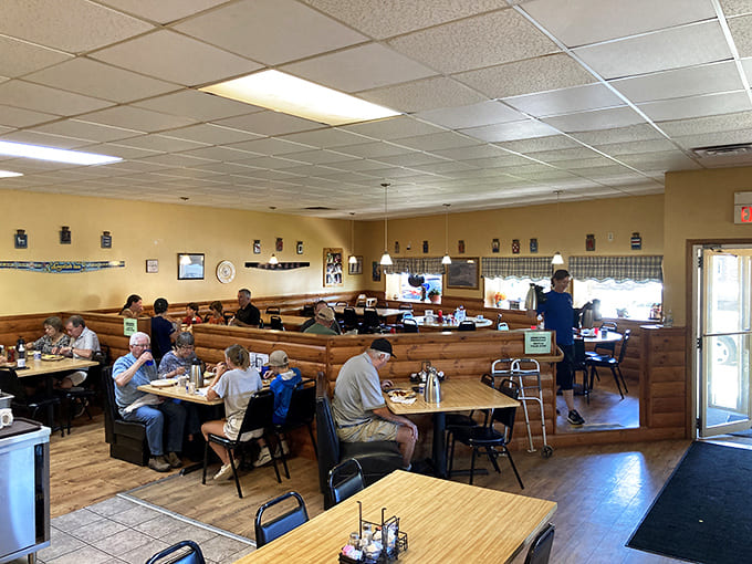 The dining room hums with the beautiful music of community&mdash;forks clinking, coffee pouring, and conversations flowing between neighbors and friends.
