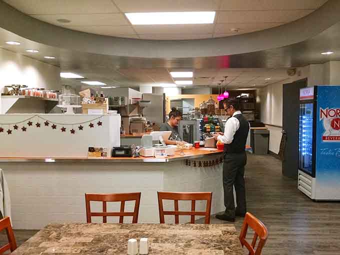 Another angle of Sweet Mary's interior shows the efficient setup where dreams are ordered and delicious decisions are made.