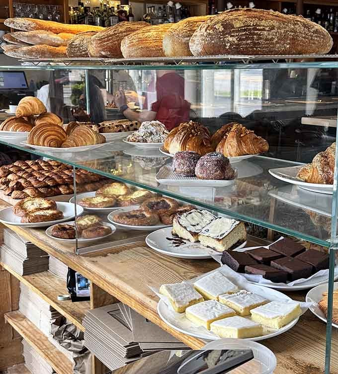 This bakery case is basically a museum of delicious temptation, and admission is free.