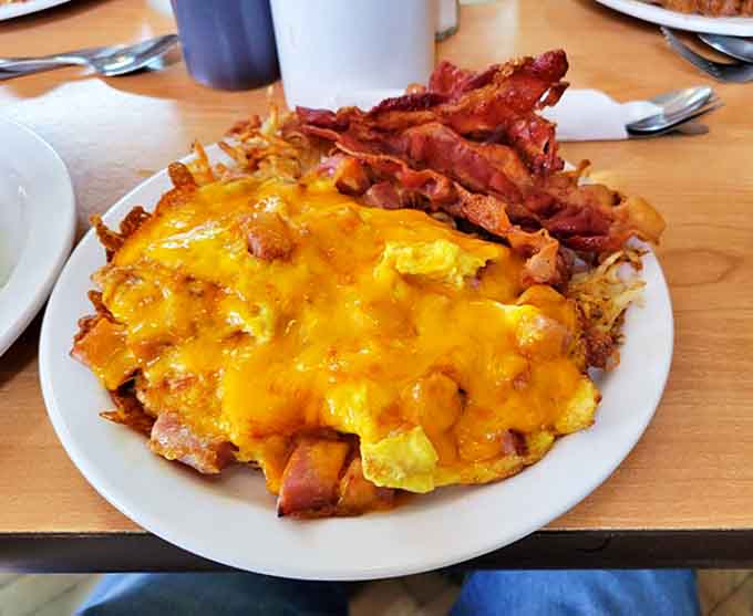 The Farm Fuel breakfast doesn't just start your day &ndash; it launches it into orbit with eggs, bacon, and hash browns that fuel both body and soul.