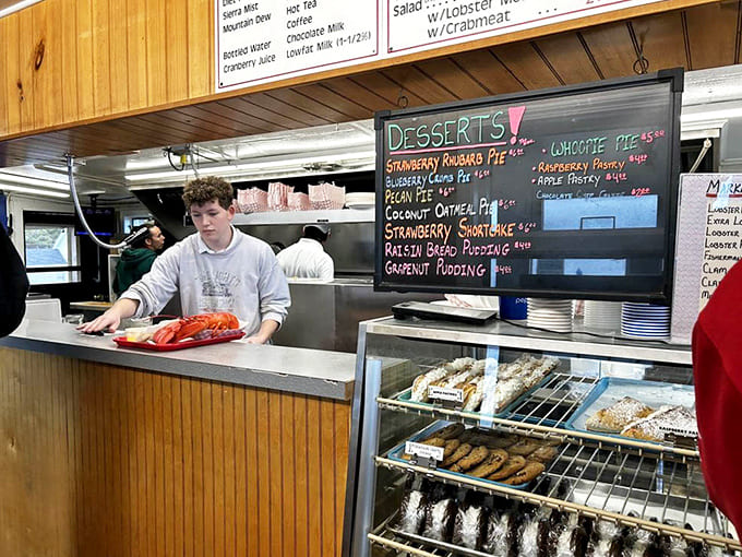 The kitchen where magic happens, turning fresh seafood into fried perfection while maintaining that authentic shack vibe throughout.