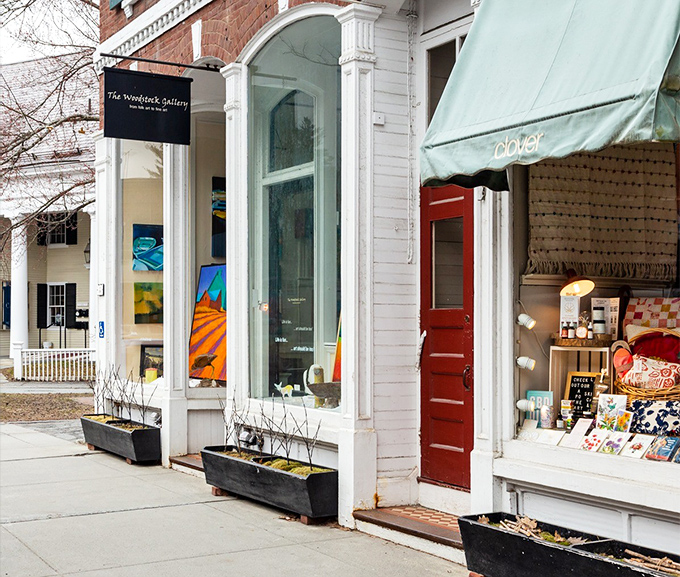 Where Vermont's natural beauty gets reimagined through artistic vision, all behind these elegant white columns.