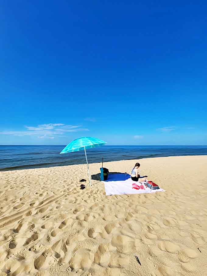 Finding your own slice of beach heaven is easy when there's plenty of shoreline to go around.