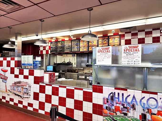 Where the magic happens &ndash; efficient staff calling out orders in a shorthand language developed over decades of serving hungry Chicagoans.