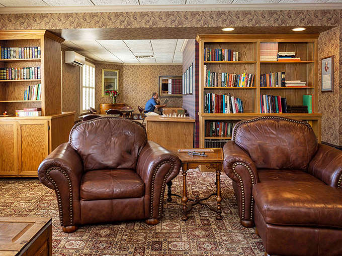 The library lounge isn't just a place to read&mdash;it's where your blood pressure visibly drops as you sink into those leather chairs.