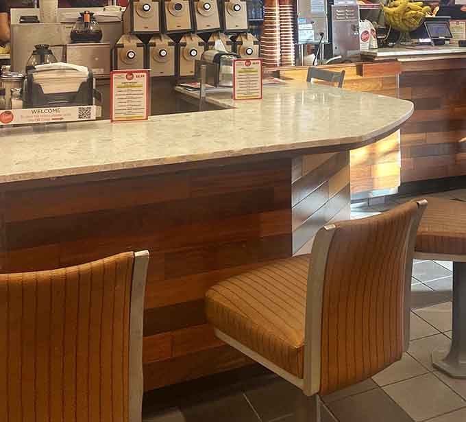 Where counter culture means something entirely different &ndash; a front-row seat to the morning ritual of locals making their daily donut decisions.