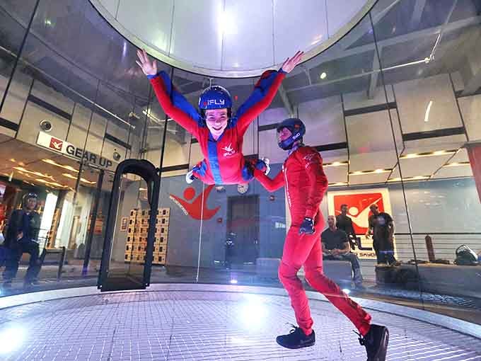 At iFLY Indoor Skydiving, gravity becomes optional as instructors help visitors experience the thrill of flight without jumping from planes.