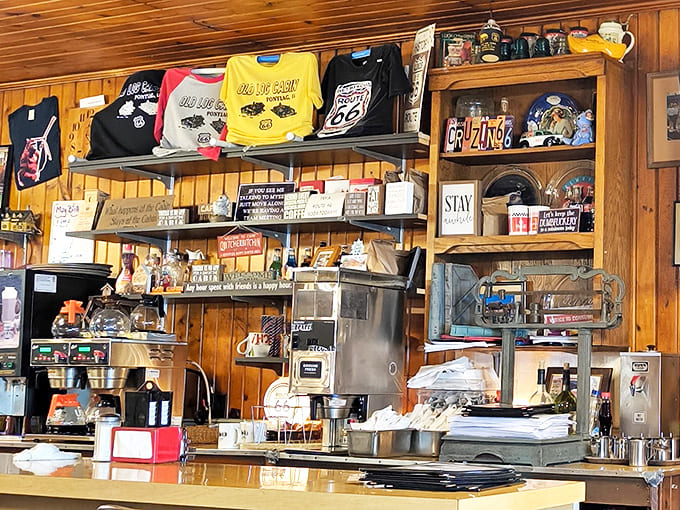 Take a piece of the experience home &ndash; Old Log Cabin merchandise lets you remember your visit long after the last bite.