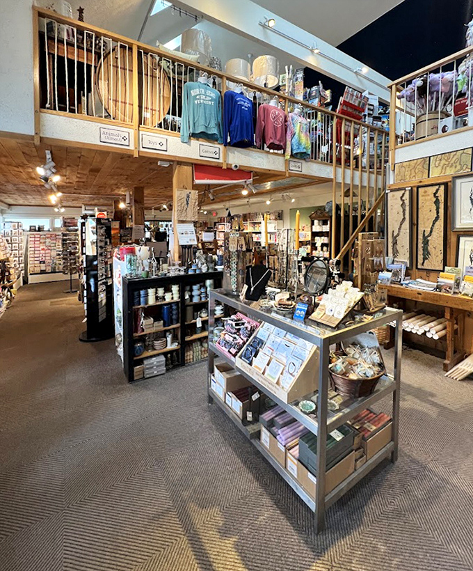 The store's interior is a treasure hunt for the senses, with every corner offering new discoveries from practical to whimsical.