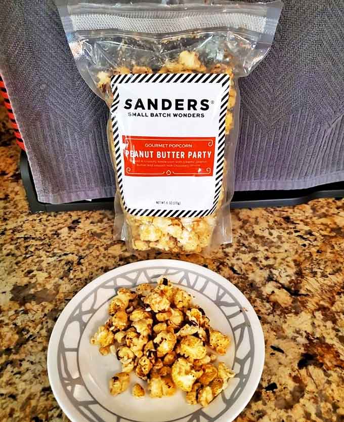 Peanut Butter Party popcorn &ndash; where sweet meets salty in a crunchy dance that will ruin regular popcorn for you forever.