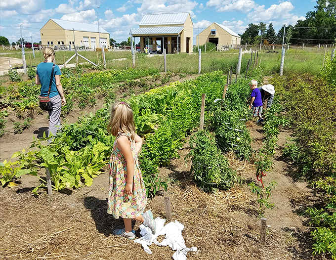 Young explorers discover where food really comes from in this thriving garden, where heirloom varieties tell stories of sustainability.