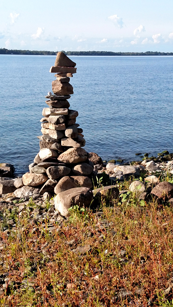 Stone upon stone &ndash; these human-made cairns stand as temporary monuments to visitors past, guiding those who follow.