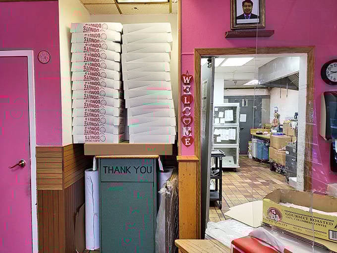 These empty boxes won't stay that way for long &ndash; soon to be filled with circular happiness.