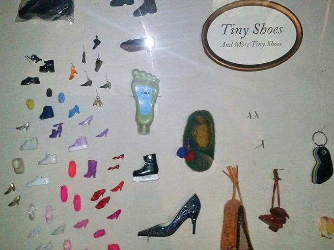 "Tiny Shoes And More Tiny Shoes" &ndash; a delightfully specific collection that proves no object is too small to merit preservation and display.