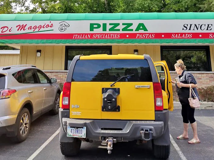 Even in the parking lot, you can almost smell the garlic and tomato sauce wafting through the air, a siren call to hungry travelers.