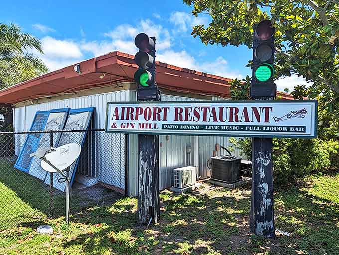 The Airport Restaurant & Gin Mill looks exactly like the kind of place where you'd hear the best local gossip over surprisingly good food.