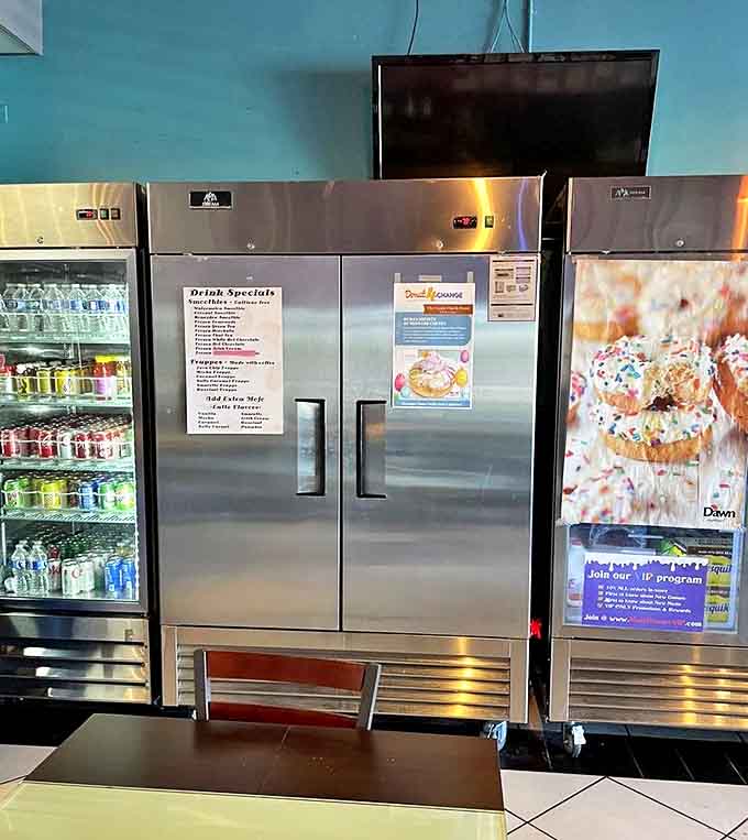 The impressive drink selection proves these folks understand that a great donut deserves an equally great beverage companion.
