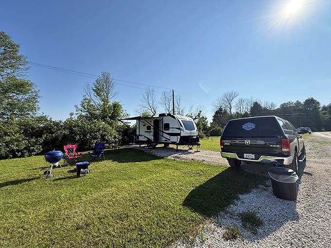 Big Lake Campground offers peaceful retreats for outdoor enthusiasts, where campfires and stargazing replace television and traffic noise.