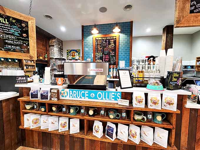 Bruce & Ollie's serves up ice cream and specialty coffee, because sometimes you need both in one stop.