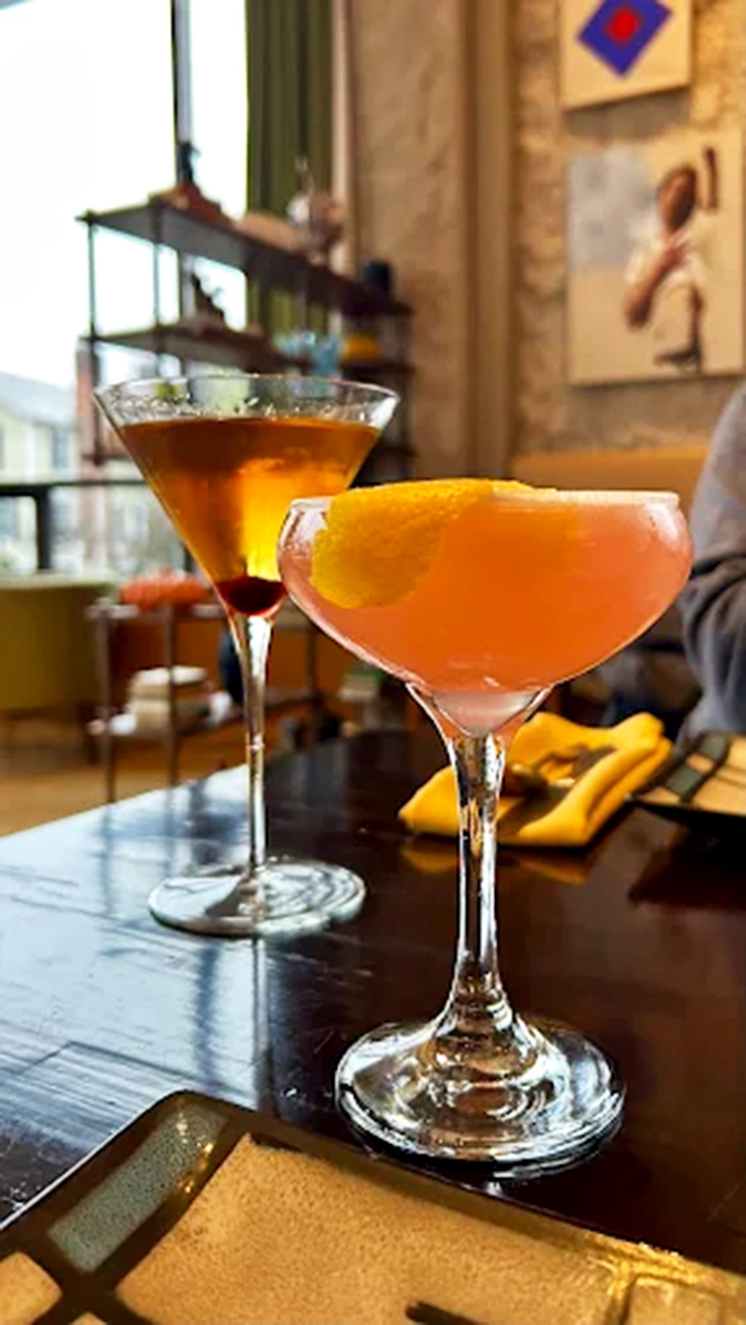 These cocktails don't just complement the meal&mdash;they're the opening act. The citrus rose might be prettier than most wedding bouquets.