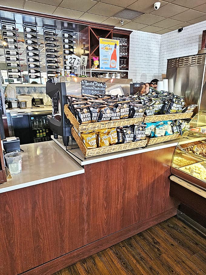 At the counter, temptation is arranged in neat rows &ndash; resistance is futile when faced with such organized deliciousness.