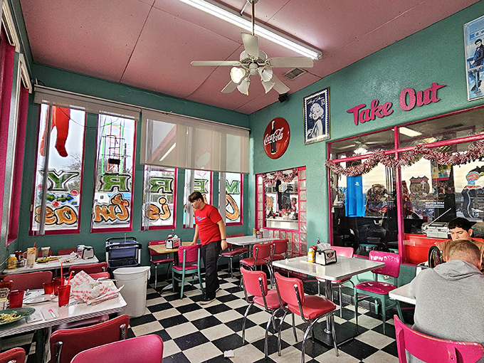 Every inch of wall space tells a story, with memorabilia creating a museum-worthy collection of Americana.