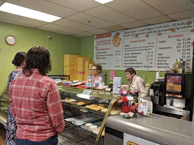 The counter buzz of happy customers placing orders, each one about to experience what all the fuss is about.