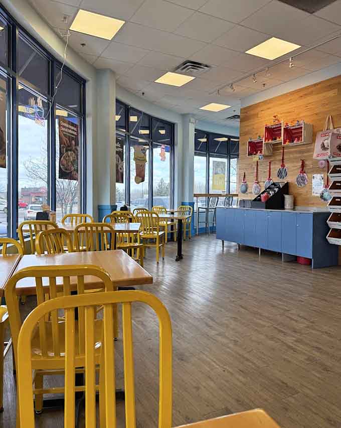 Natural light streams through those windows, illuminating your path to sugary enlightenment and happiness.