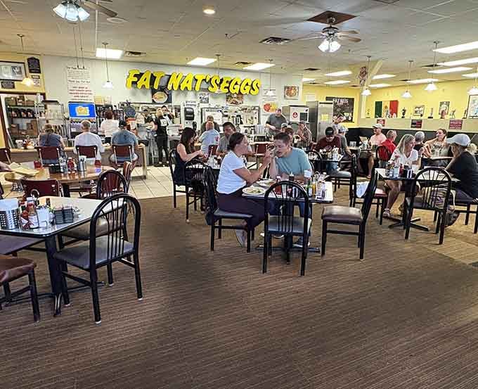 Every angle reveals another table of satisfied customers who've discovered what locals have known all along.