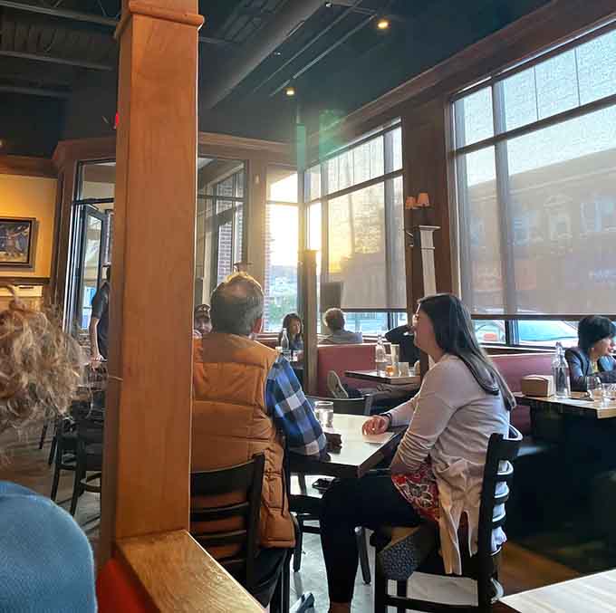 The dining room strikes that perfect balance between cozy and spacious, intimate and welcoming, fancy and totally approachable.