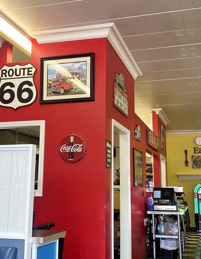 The walls tell stories of community and connection, making every meal feel like you're part of something special.