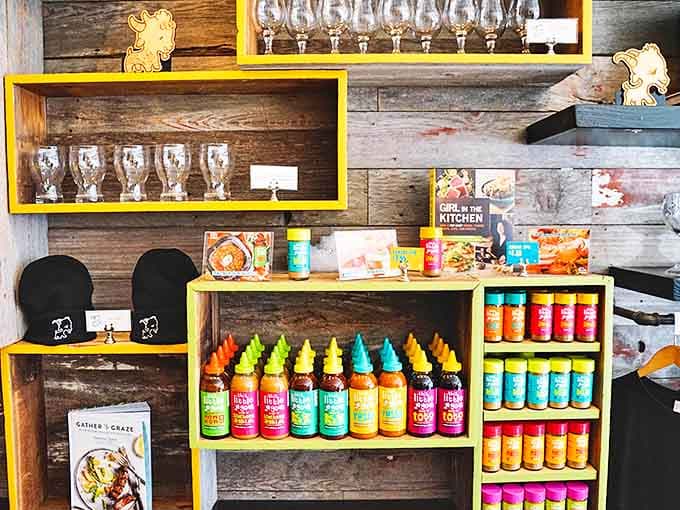 Blueberry products galore! From jams to chocolates to skincare, this little fruit has been transformed into an empire.